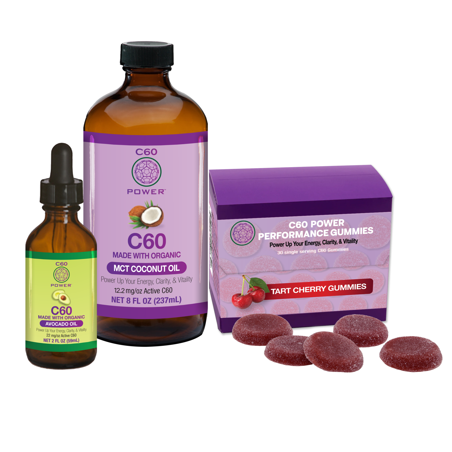 High-Performer Protocol Bundle | C60 Supplements | C60 Purple Power